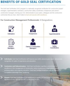 Gold Seal Certification | Winnipeg Construction Association
